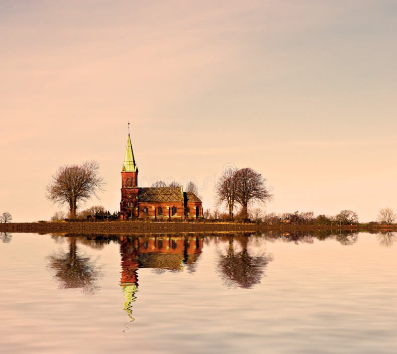 Swedish Church stock photo. Image of brown, scandinavia - 3009786