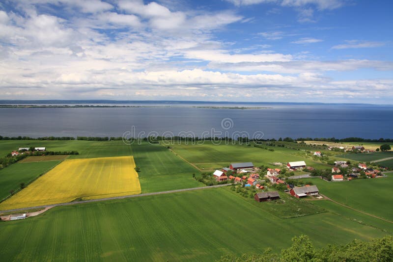 Swedish countryside stock photo. Image of green, agriculture - 12747856