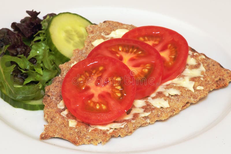 Swedish crispbread stock image. Image of healthy, cream - 16097937