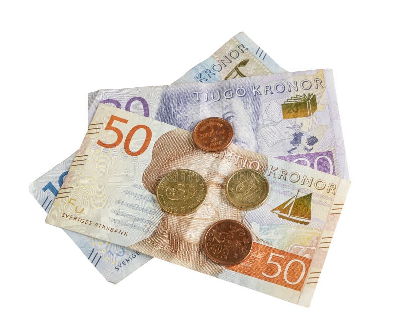 Some 20 Swedish Krona Bank Notes with Copyspace Stock Image - Image of ...