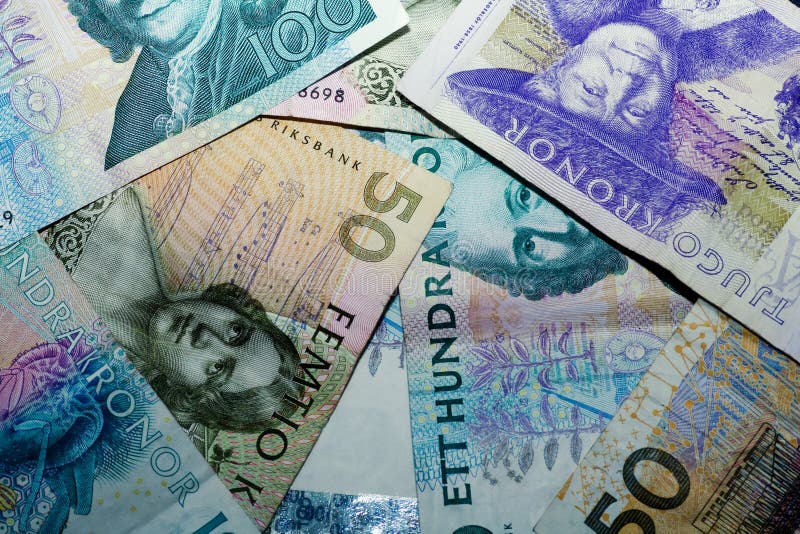 Different Swedish Money /crowns / Currency Stock Photo - Image of shop ...