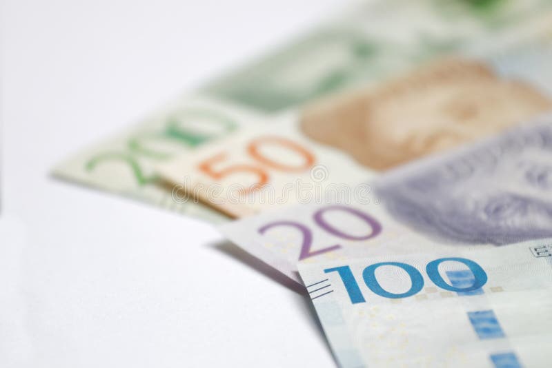 Swedish Currency, 20 SEK and 200 SEK, New Layout 2015 Stock Image ...