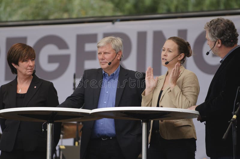 Liberal Party Campaign Stand Editorial Stock Photo - Image of norwegian ...