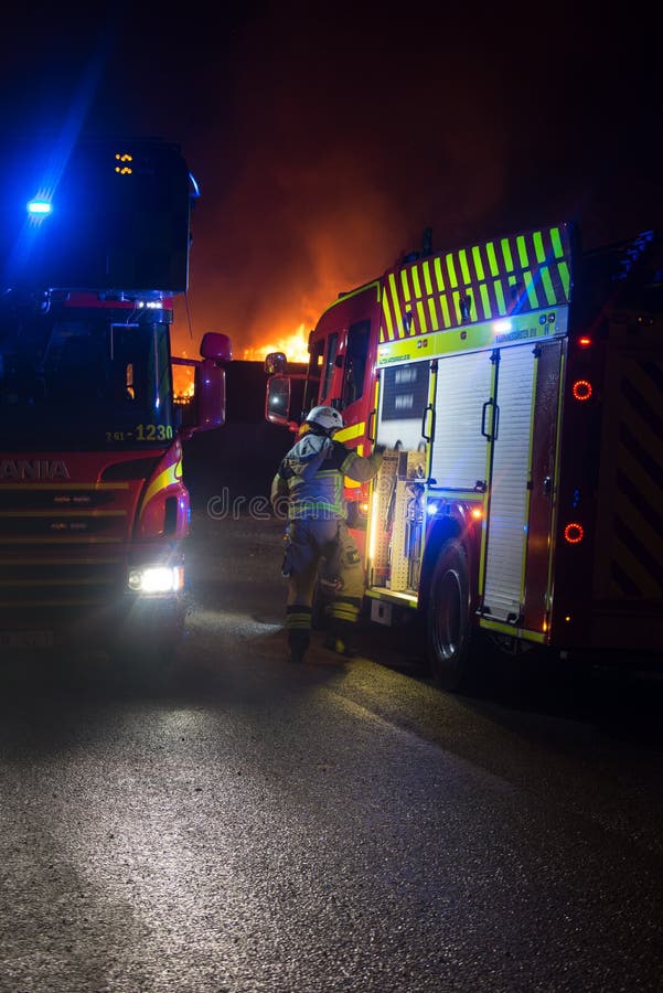 Swedish fire department editorial photography. Image of swedish - 60945967