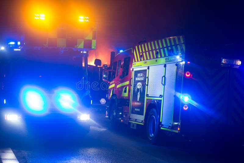 Swedish fire department editorial image. Image of team - 60953735