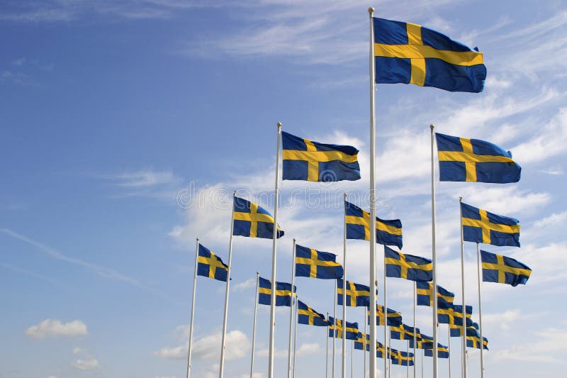 Swedish flag stock photo. Image of sweden, scandinavia - 1215002