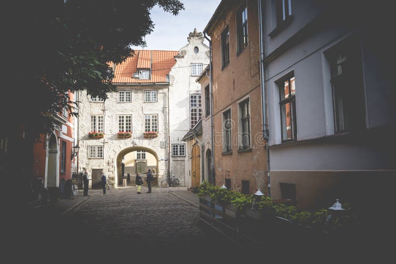 Swedish Gate in the Old City of Riga, Latvia Editorial Image - Image of ...