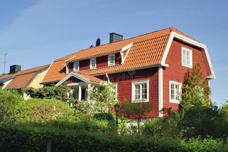 Swedish housing stock photo. Image of built, nonurban - 32445162