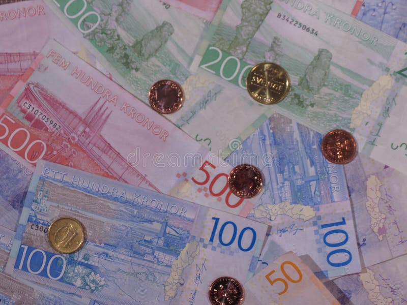 Swedish Krona Notes and Coins, Sweden Stock Photo - Image of europe ...