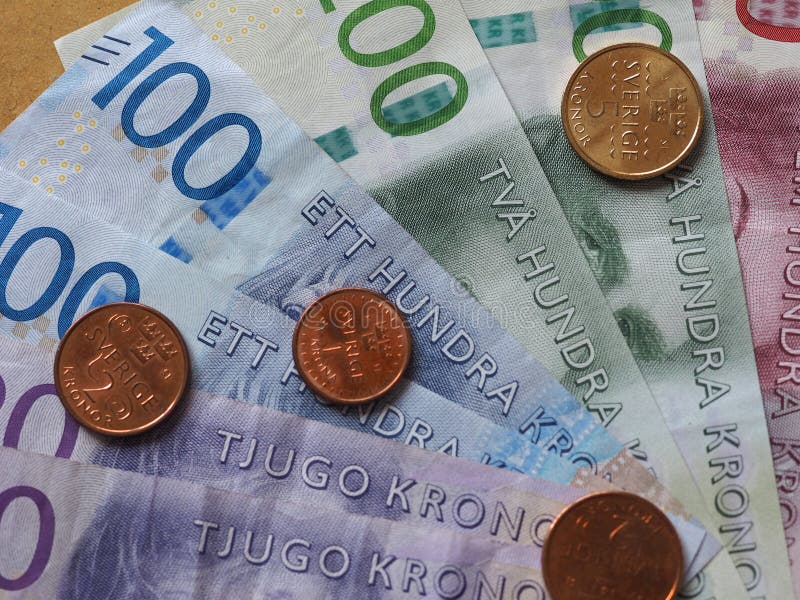 Swedish Krona Notes, Sweden Stock Photo - Image of coins, wealth: 102271008
