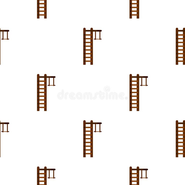 Swedish Ladder Pattern Flat Stock Vector - Illustration of equipment ...