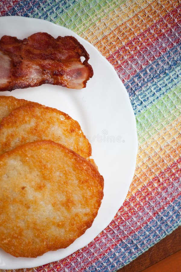 Swedish Potato Pancakes, Raggmunk on a Plate Stock Photo - Image of ...