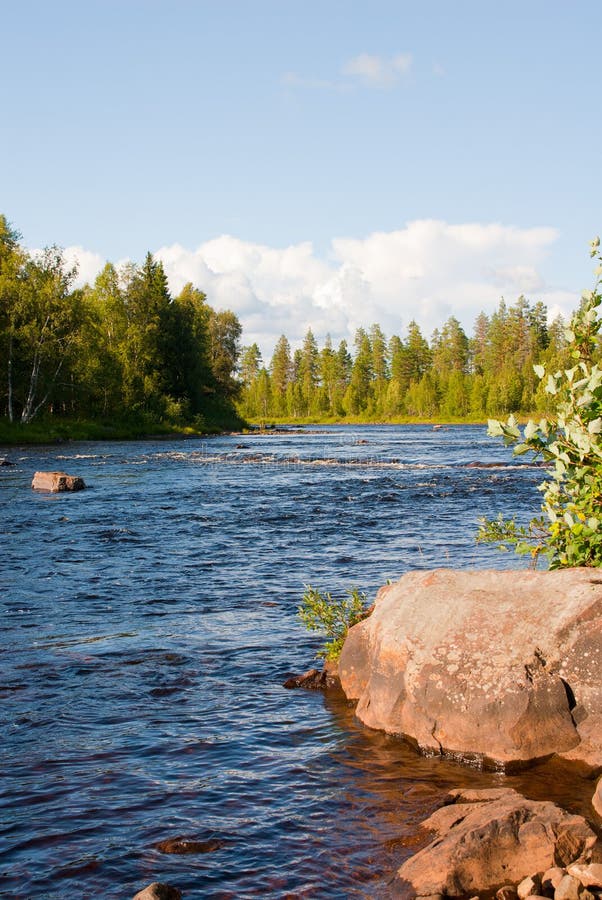 Swedish River stock image. Image of lapland, river, polar - 22123767