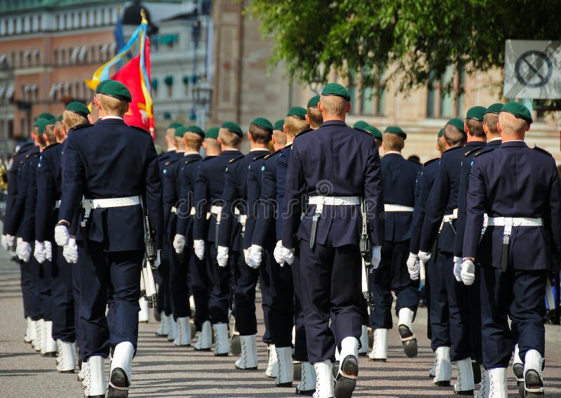 Swedish Royal guard editorial photography. Image of weapon - 19126382