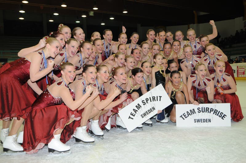 Swedish Teams Ice Skating Spring Cup 2011 Editorial Stock Photo - Image ...