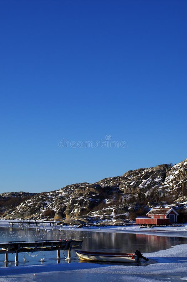 Swedish Winter Scene from the Archipelago Stock Image - Image of nature ...