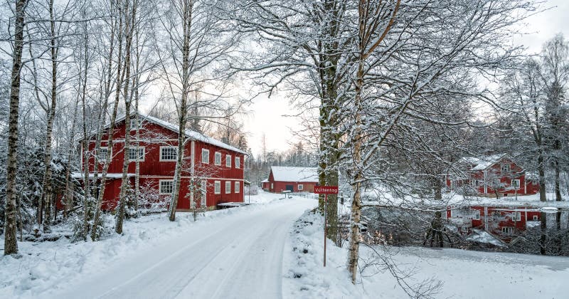 Peaceful Swedish village stock photo. Image of peaceful - 12809908
