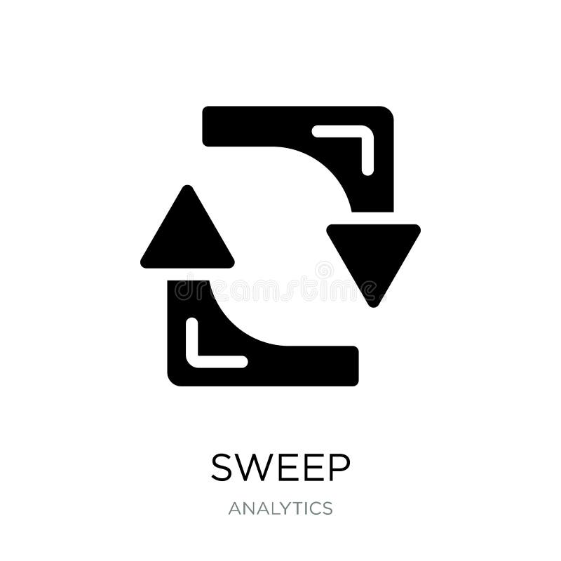 Sweep Icon in Trendy Design Style. Sweep Icon Isolated on White ...