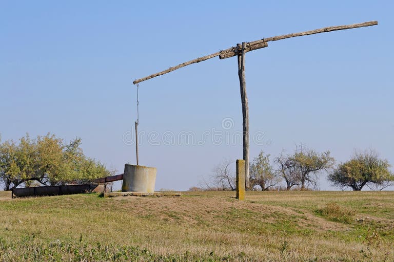 Sweep well stock photo. Image of blue, ancient, traditional - 27306706