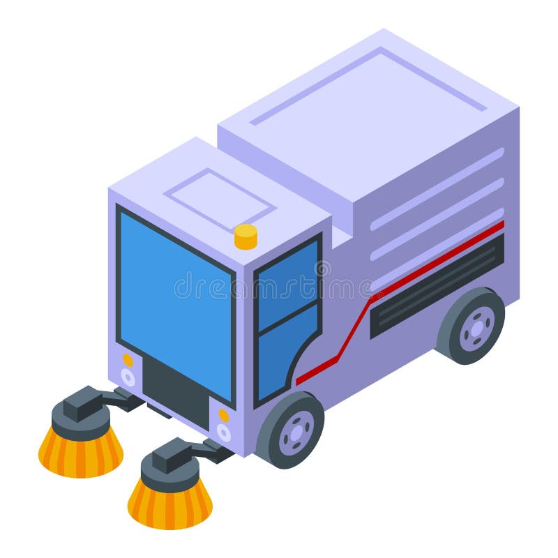 Sweeper Icon Isometric Vector. Street Cleaner Stock Vector ...