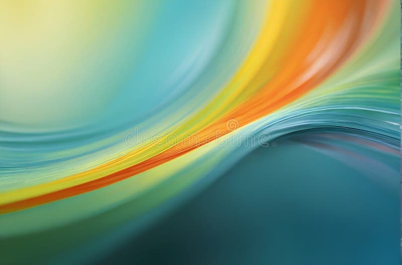 Abstract Waves of Color Flowing in a Vibrant Artistic Representation ...