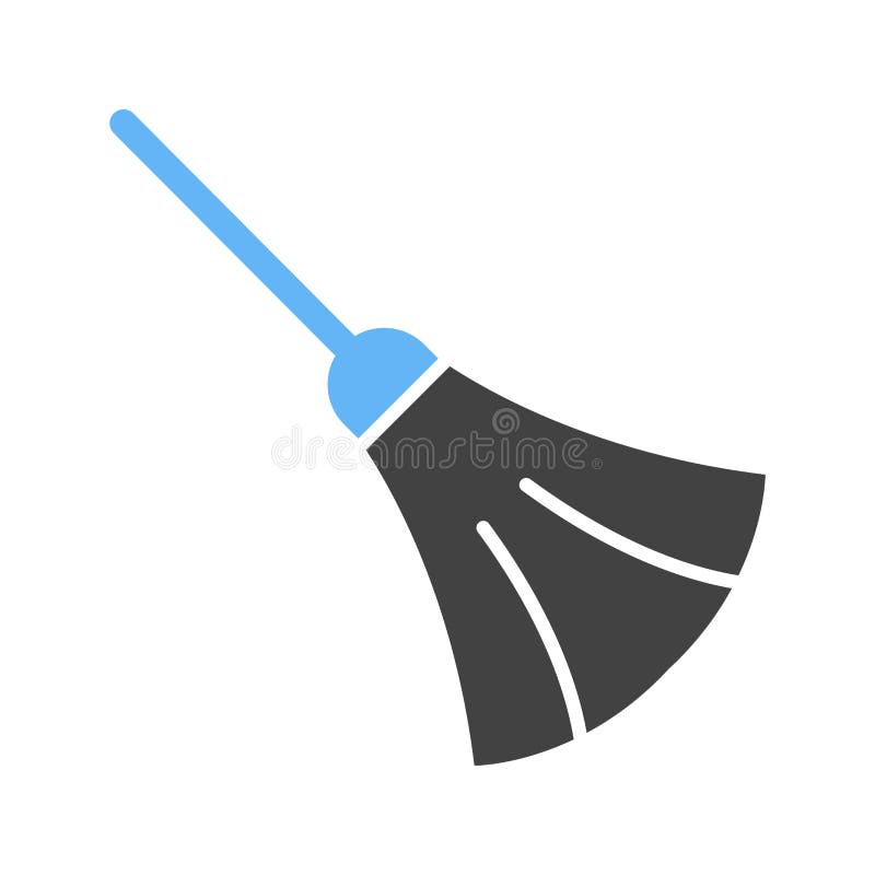 Broom Sweeping Dust stock vector. Illustration of cleaning - 29421995