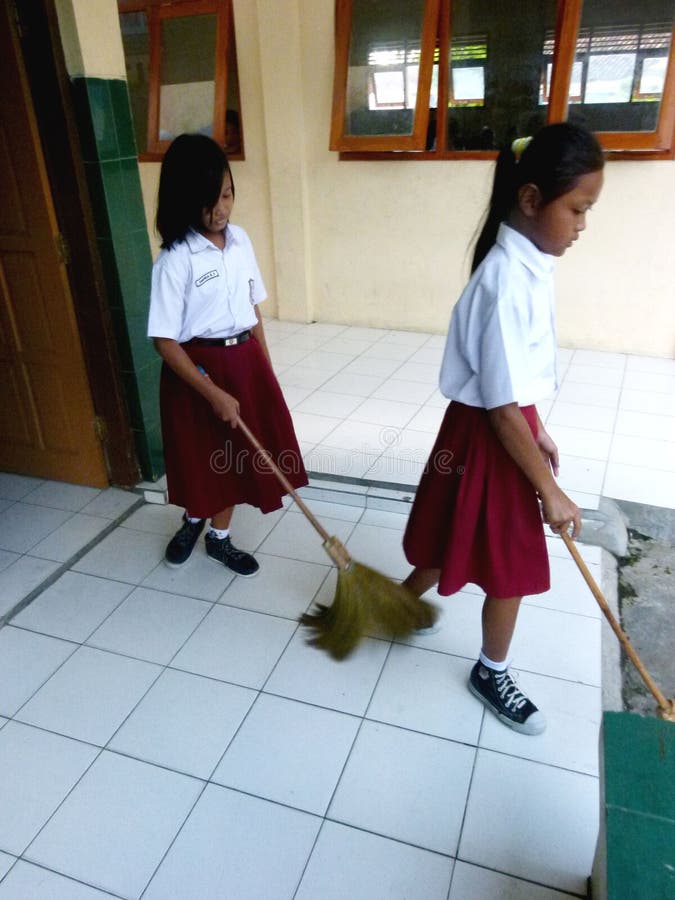 Sweeping class editorial image. Image of solo, indonesia - 66406930