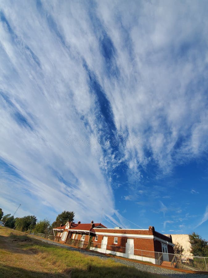 Sweeping Clouds Bright Blue Stock Photo - Image of sweeping, clouds ...