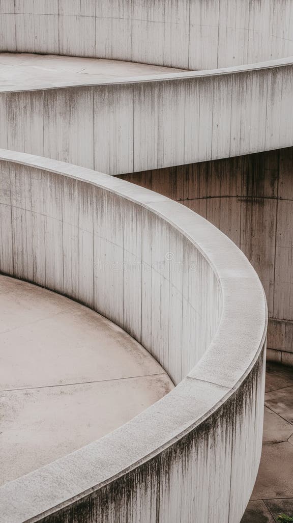 Sweeping Curved Structure with Bold Minimal Design in Grey Tones ...