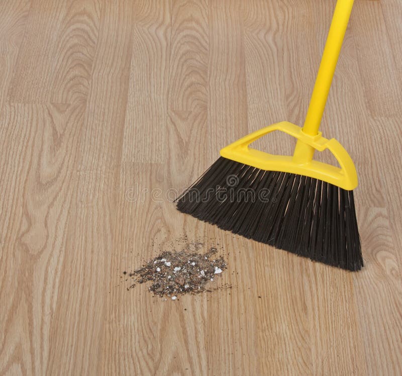 Sweeping Floor stock image. Image of cleanup, dirt, wood - 11049063
