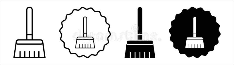 Sweeping Icon Symbol Set Collection. Sweeping Simple Vector Sign Bundle ...