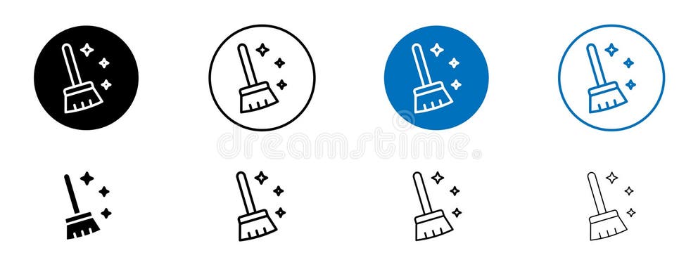 Sweeping icon vector stock vector. Illustration of home - 348078657