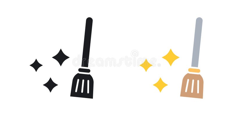 Sweeping icon vector stock vector. Illustration of symbol - 348159244