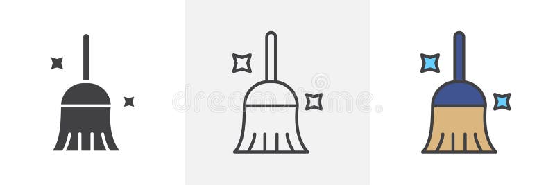 Sweeping icon vector stock vector. Illustration of cleanup - 348469691