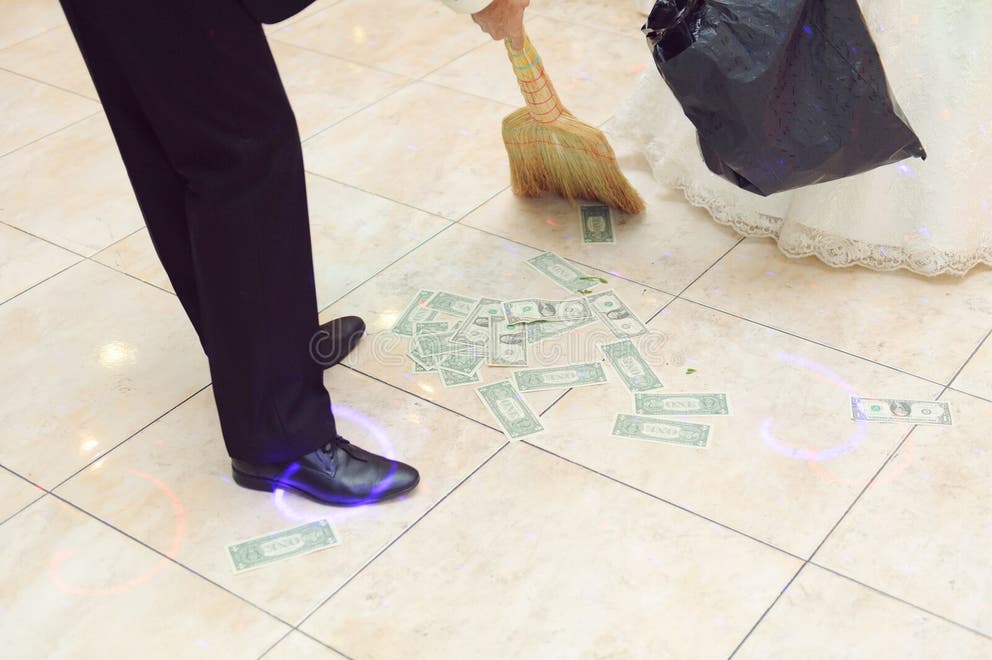 Sweeping Money stock image. Image of indoors, luxury - 47462707