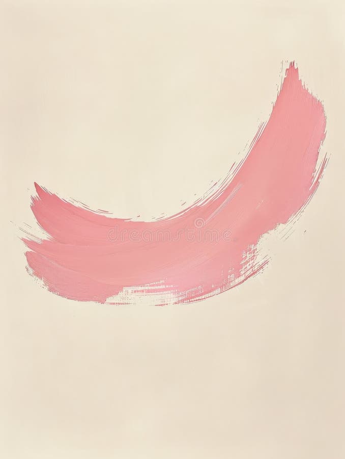 Sweeping Pink Brushstroke Adding a Touch of Softness To the Canvas ...