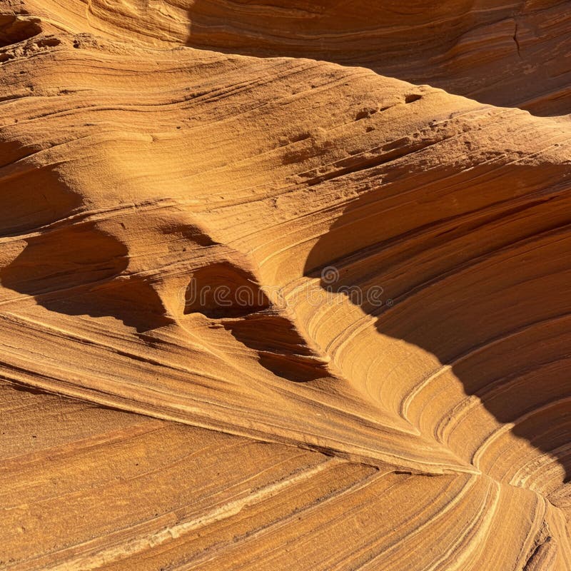 Sweeping Sandstone Formations with Smooth, Curved Lines and a Gradient of Warm Stock ...