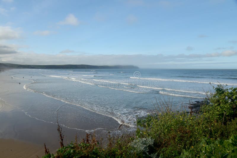 Woolacombe Bay on the Bristol Channel, North Devon Stock Image - Image ...