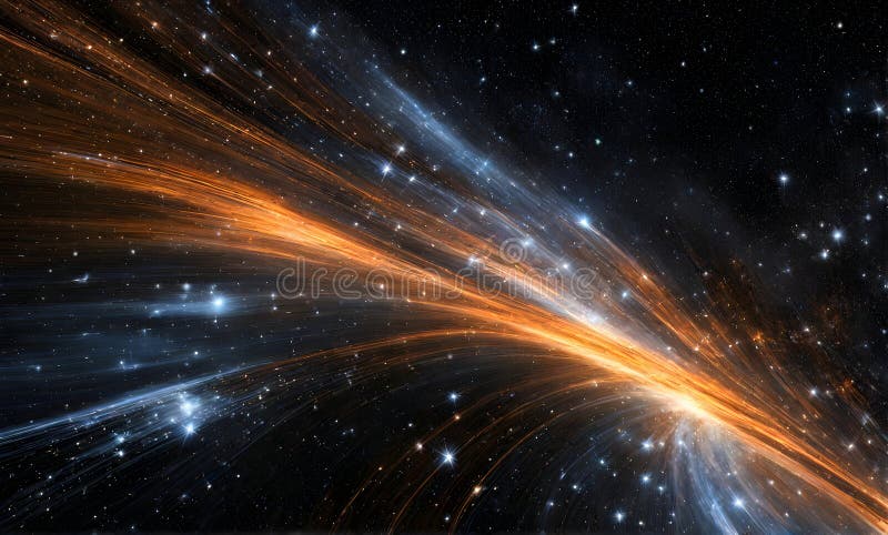 A Sweeping View of the Cosmos, Stars Streaking Across the Celestial ...