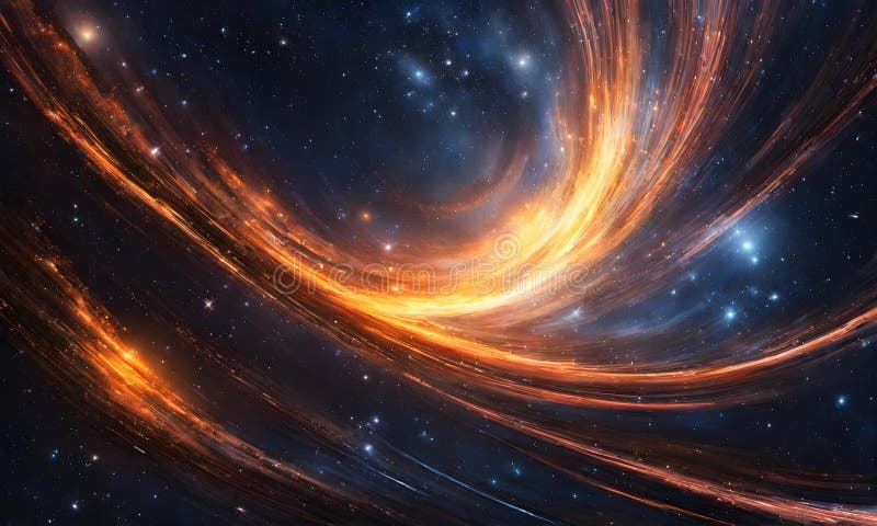 A Sweeping View of the Cosmos, Stars Streaking Across the Celestial ...