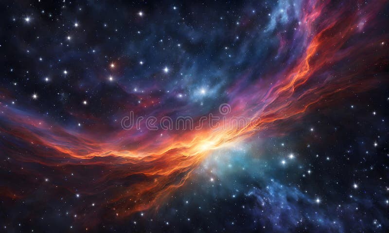 A Sweeping View of the Cosmos, Stars Streaking Across the Celestial ...