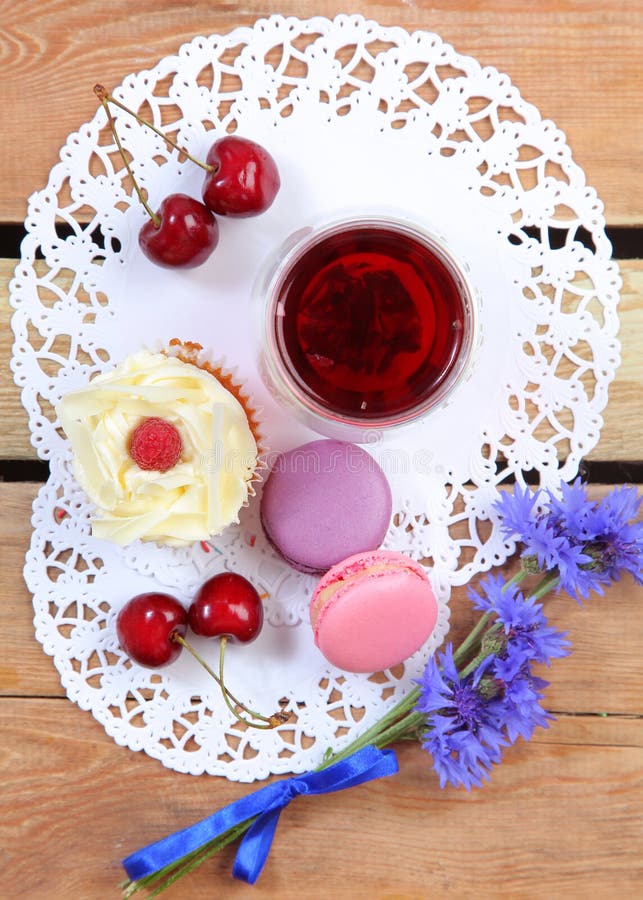 Sweer table stock image. Image of products, raspberry - 55618119