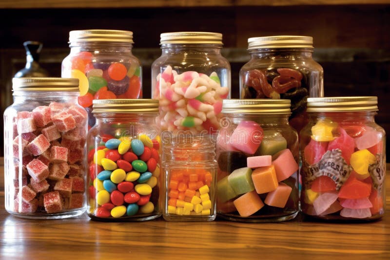 The Sweet Allure: a Spectrum of Candy Delights Stock Illustration ...