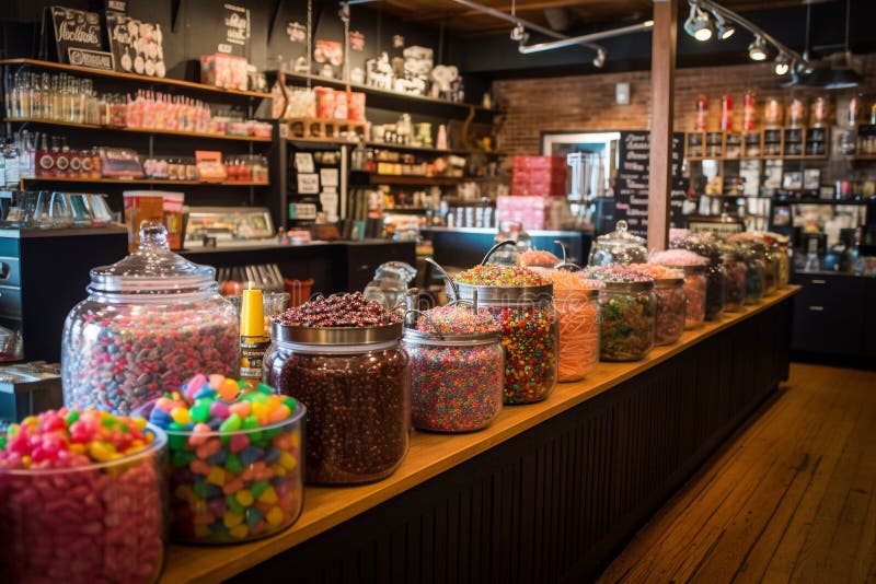 The Sweet Allure: a Spectrum of Candy Delights Stock Illustration ...