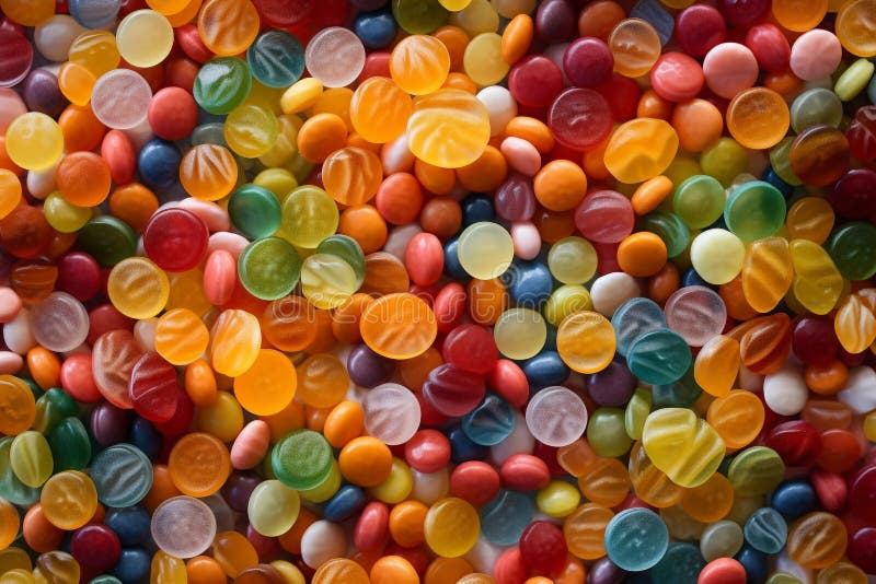 The Sweet Allure: a Spectrum of Candy Delights Stock Illustration ...