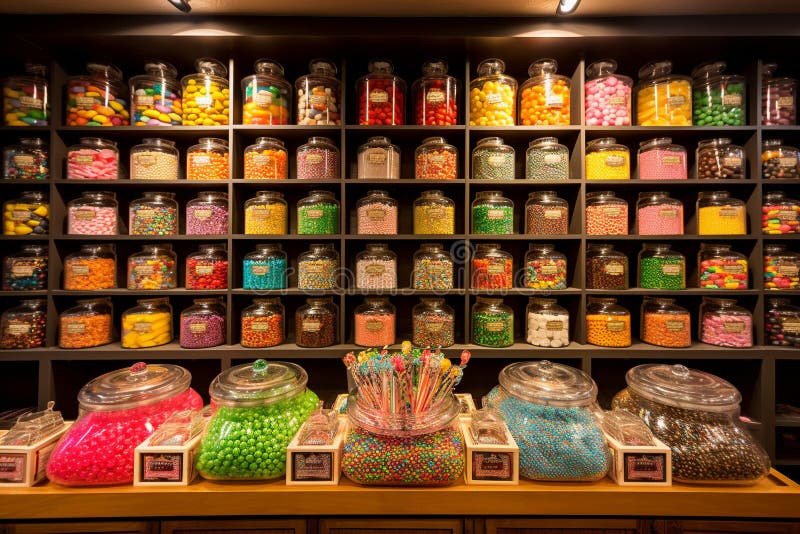 The Sweet Allure: a Spectrum of Candy Delights Stock Illustration ...