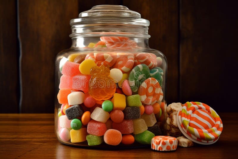 The Sweet Allure: a Spectrum of Candy Delights Stock Illustration ...