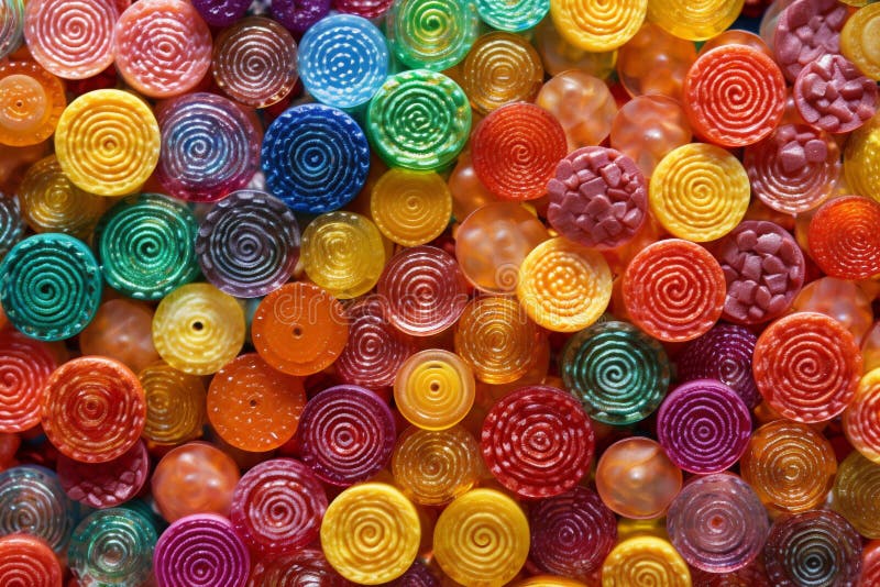 The Sweet Allure: a Spectrum of Candy Delights Stock Illustration ...