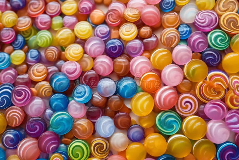 The Sweet Allure: a Spectrum of Candy Delights Stock Illustration ...