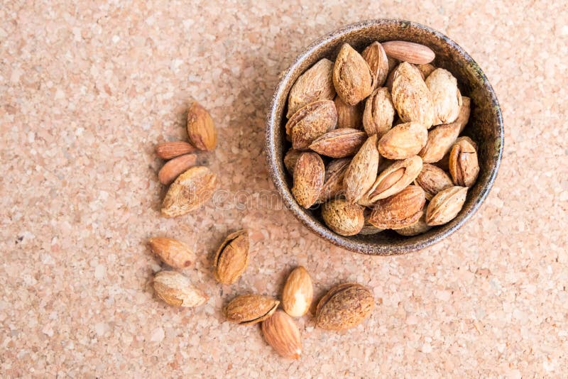 Sweet almonds with kernel stock image. Image of ripe - 66191937